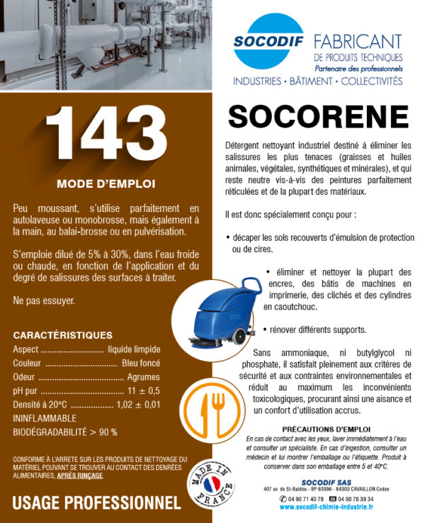 143 – SOCORENE – Socodif