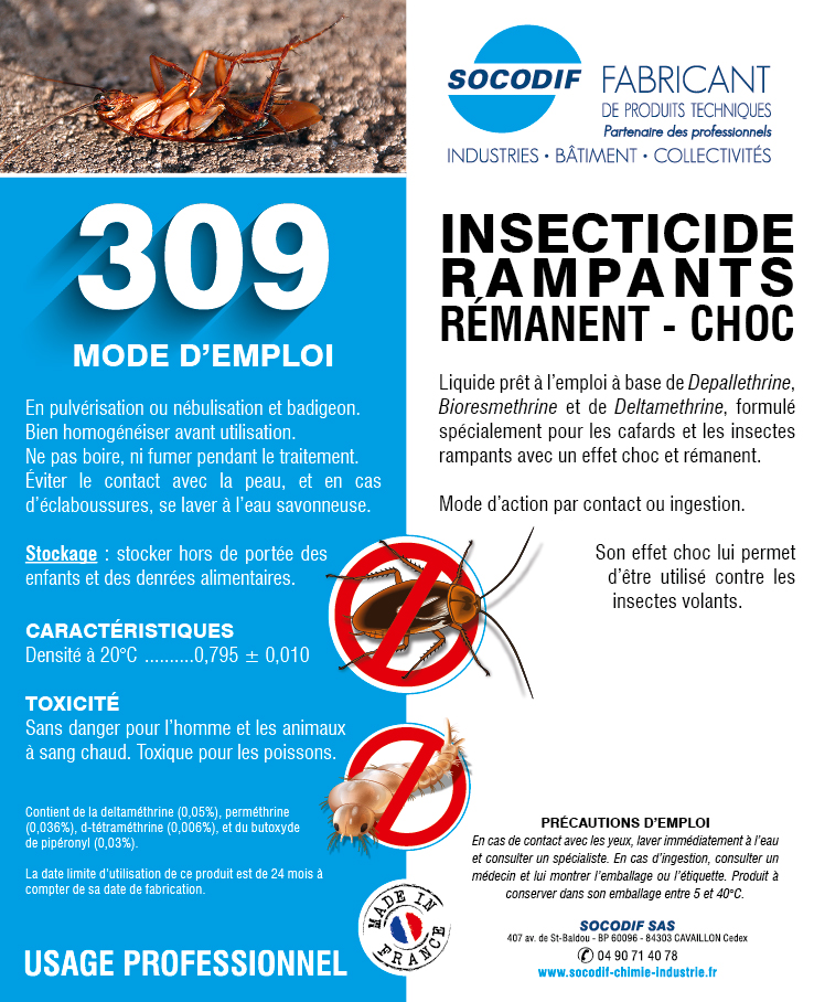 309 – INSECTICIDE RAMPANTS – Socodif