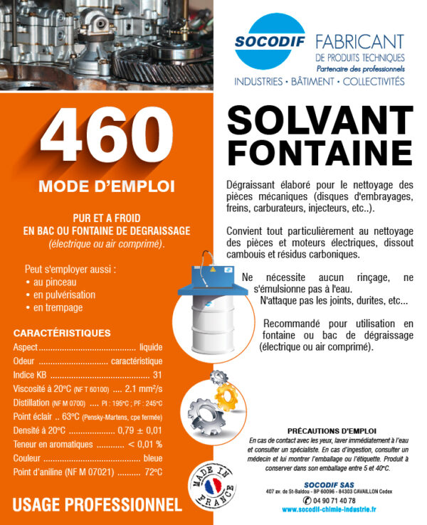 460 – SOLVANT FONTAINE – Socodif